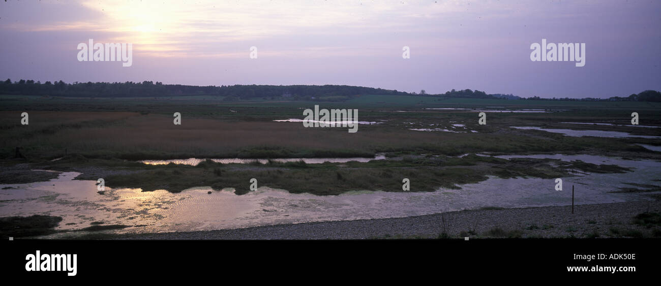 Conservation Reserves Setting sun over Dingle Marsh Suffolk Wildlife ...