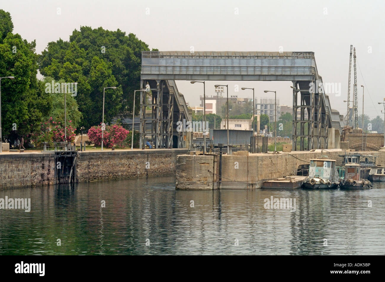 Esna Lock, River Nile, Egypt Stock Photo - Alamy
