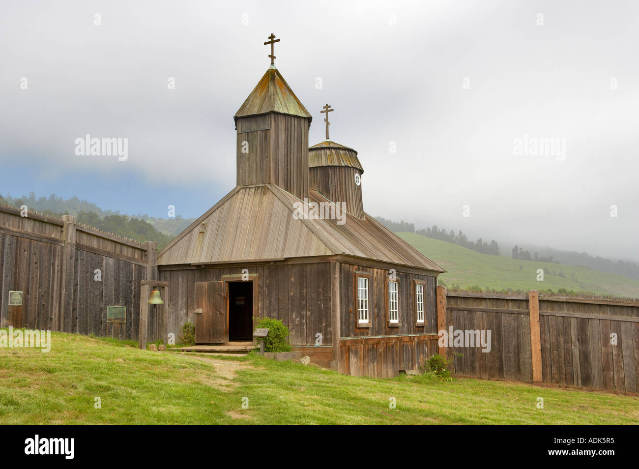 Chapel at Fort Ross State historic Park California Stock Photo - Alamy