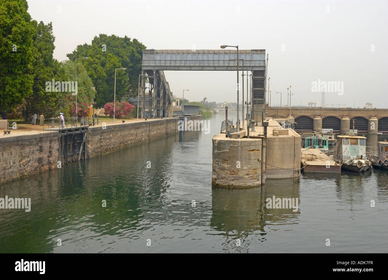 Esna Lock, River Nile, Egypt Stock Photo - Alamy