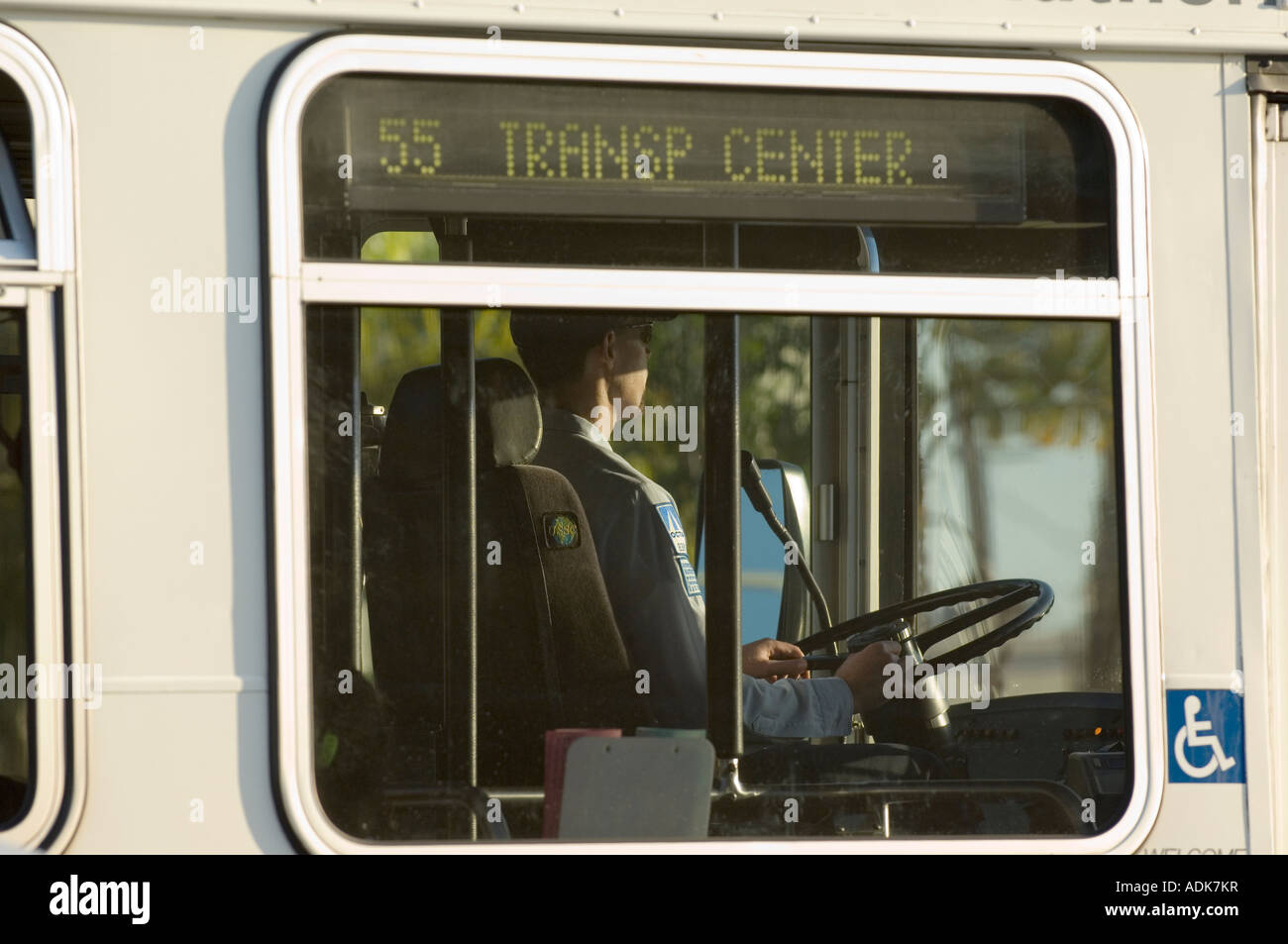 Driver steers OCTA bus through Orange County traffic in California ...