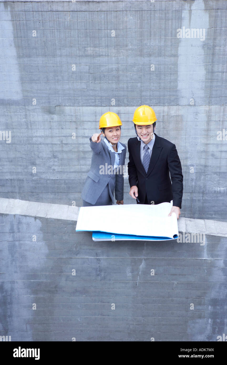 architects are at a construction place Stock Photo - Alamy