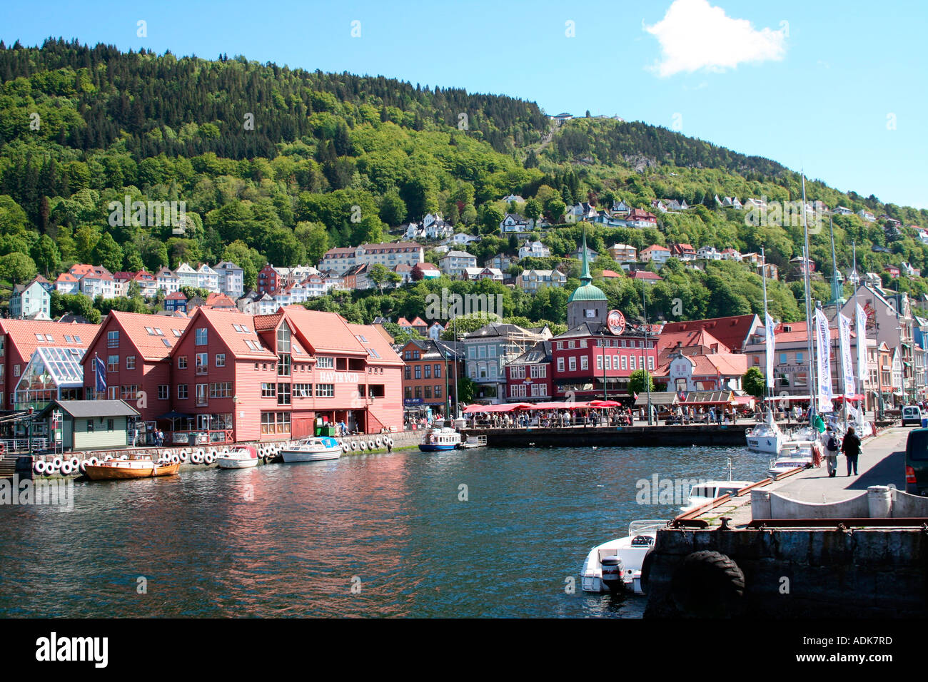 Bergen Harbour Norway Stock Photo - Alamy
