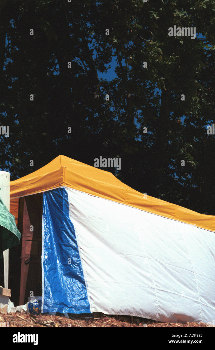 canopy market stalls outside Stock Photo - Alamy