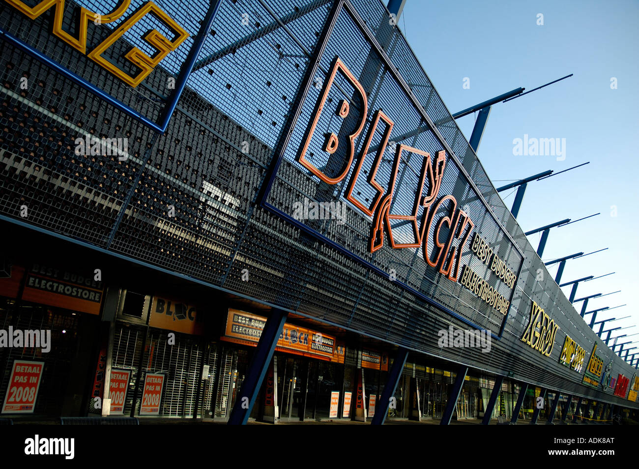 Shopping center signs Stock Photo - Alamy