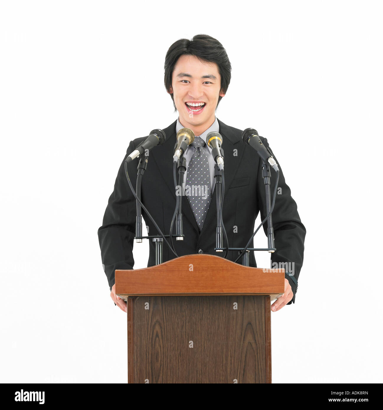 a businessman speaking Stock Photo - Alamy