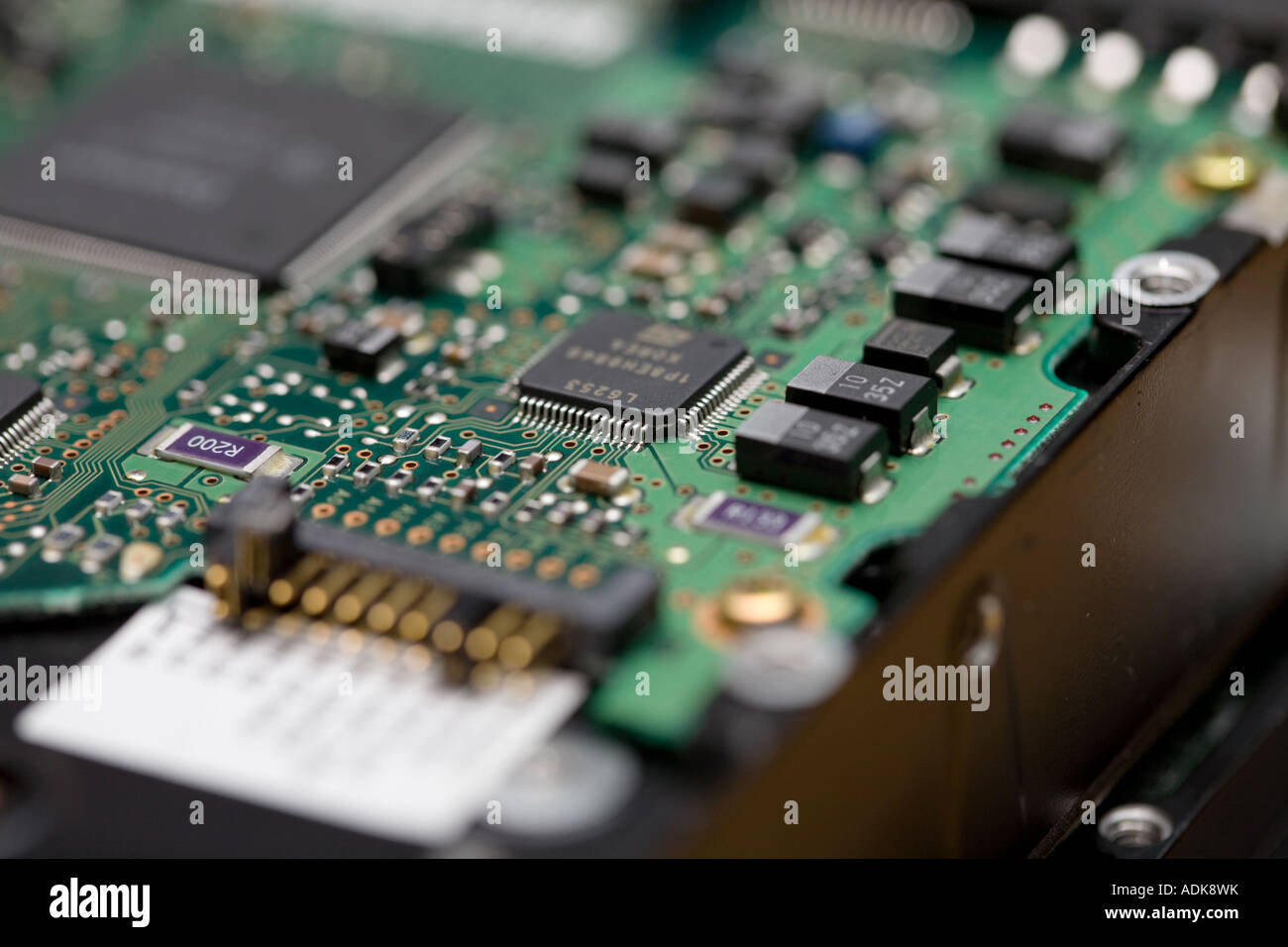 Electronic Components, laptop parts, Hard disks Stock Photo - Alamy