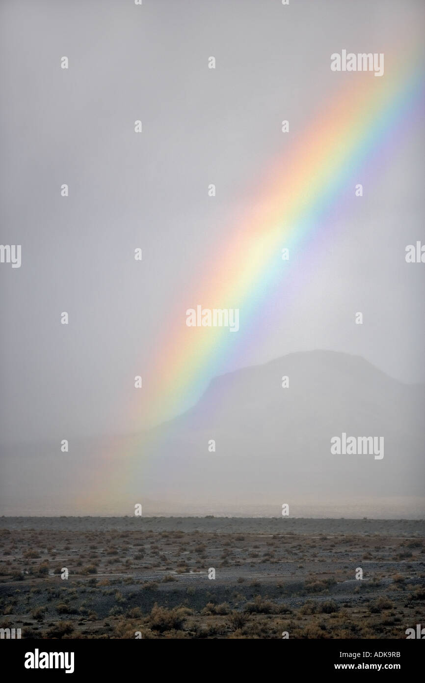 Rainbow with mountains Black Rock Desert National Conservation Area ...