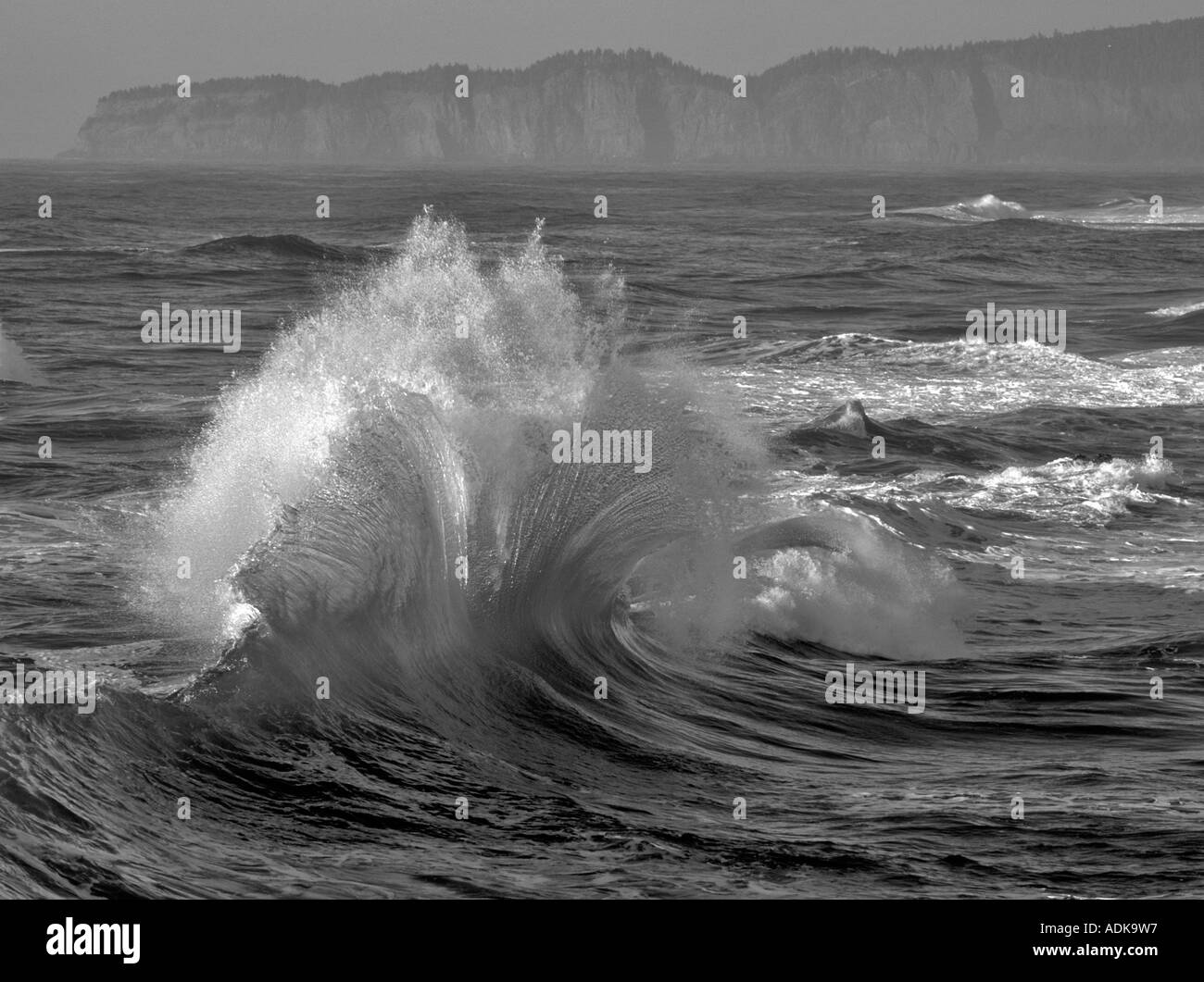 Sea wave off coast Black and White Stock Photos & Images - Alamy