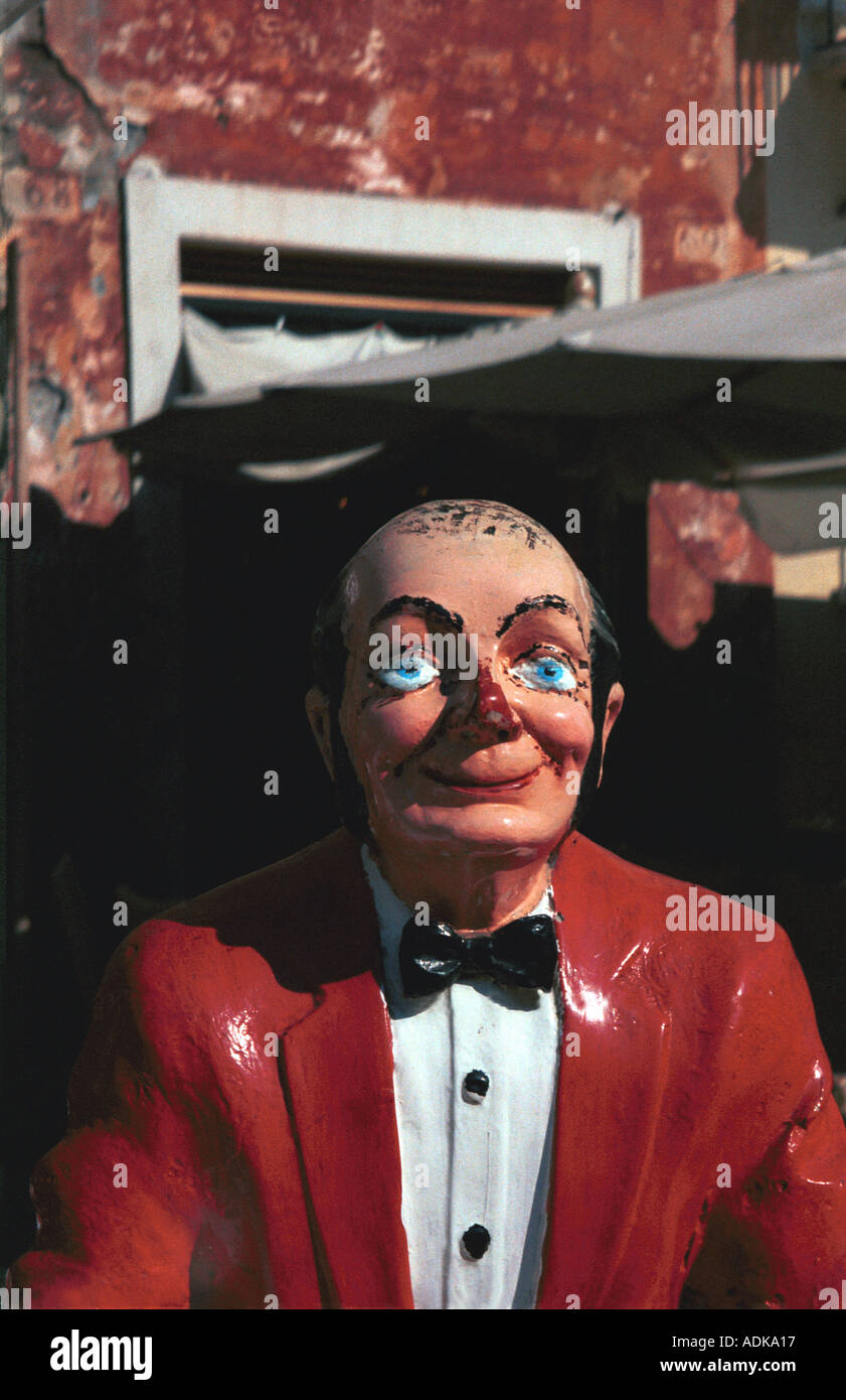 waiter model outside restaurant Stock Photo - Alamy