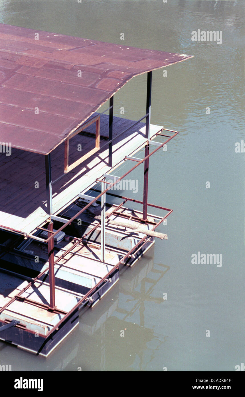 construction being built on river Stock Photo - Alamy