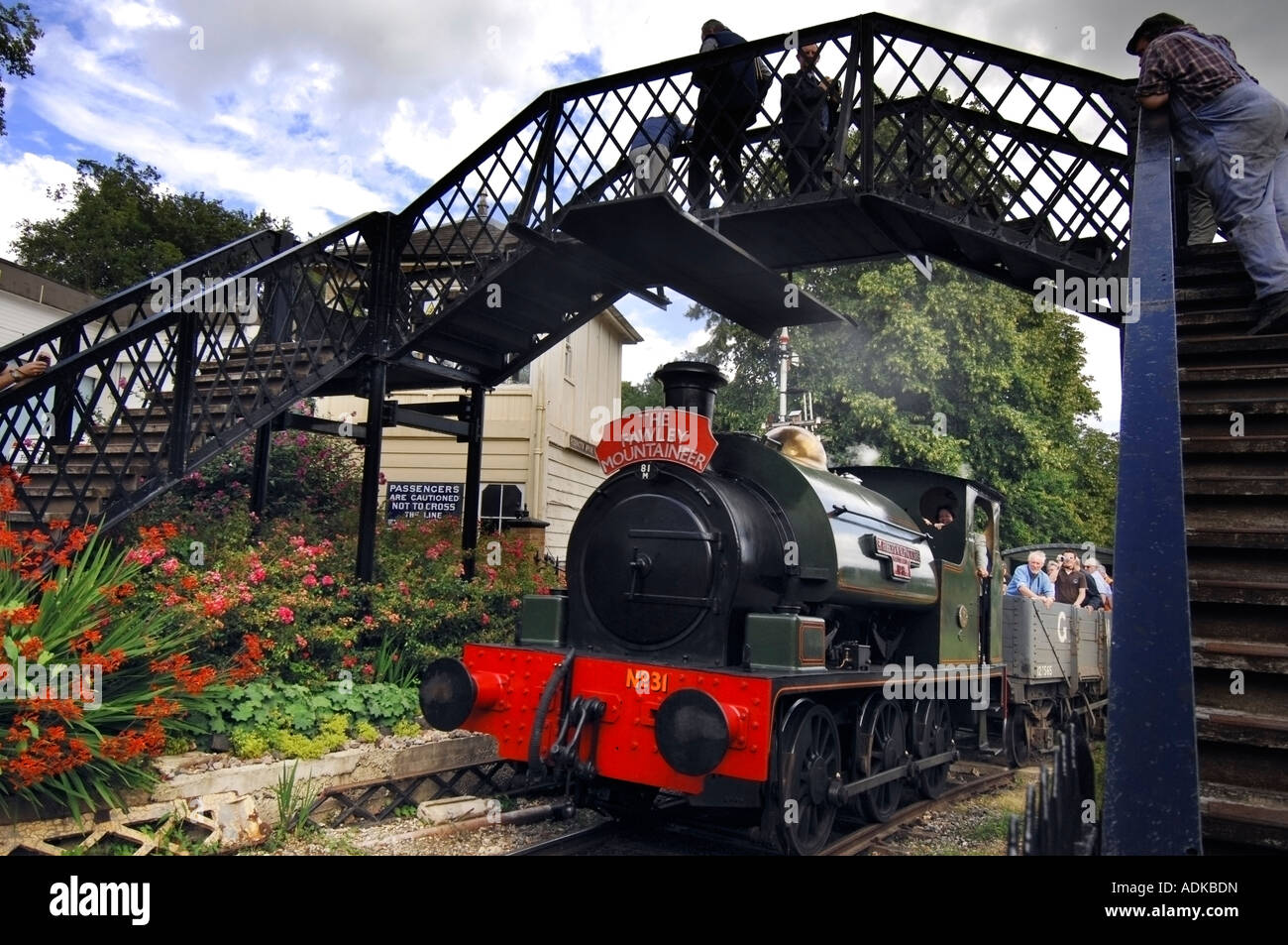 A preserved industrial steam locomotive named "Sir Robert McAlpine ...