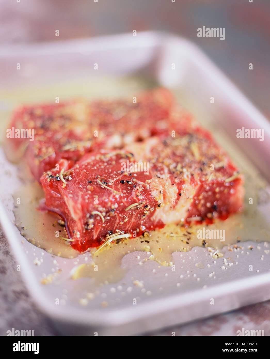 meat food pork Marinated Stock Photo - Alamy
