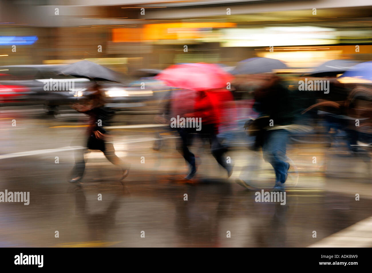 Wet day in Melbourne, Australia Stock Photo - Alamy