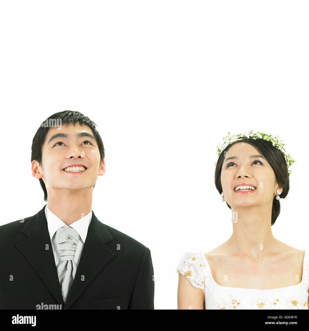 a bridegroom and a bride Stock Photo - Alamy