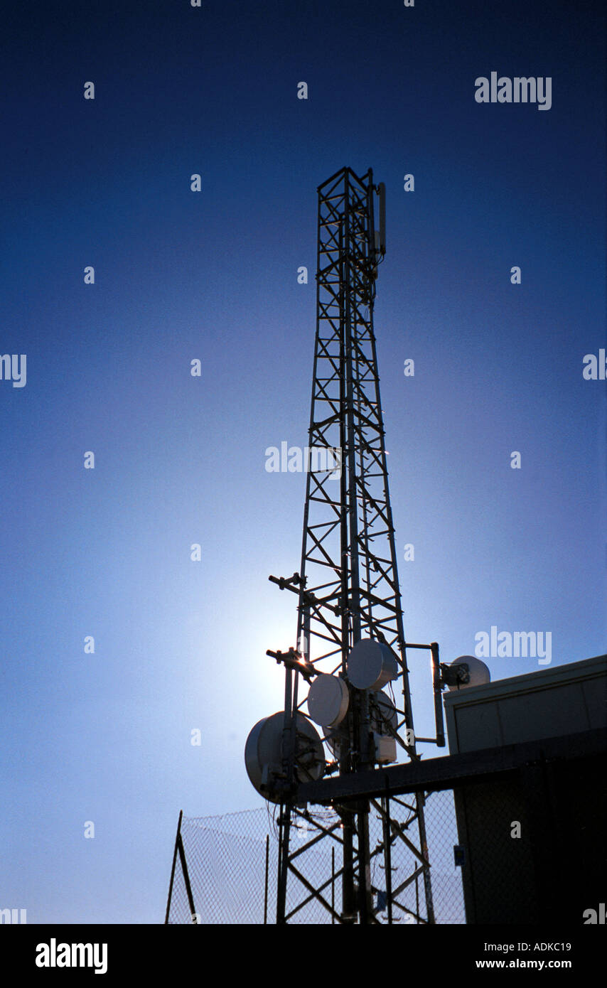 radio transmitter receiver antenna mast Stock Photo - Alamy
