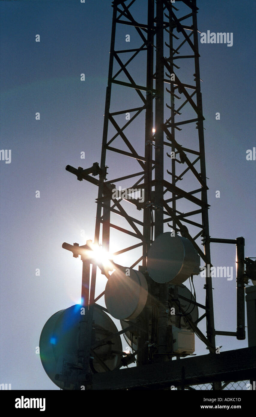 radio transmitter receiver antenna mast Stock Photo - Alamy