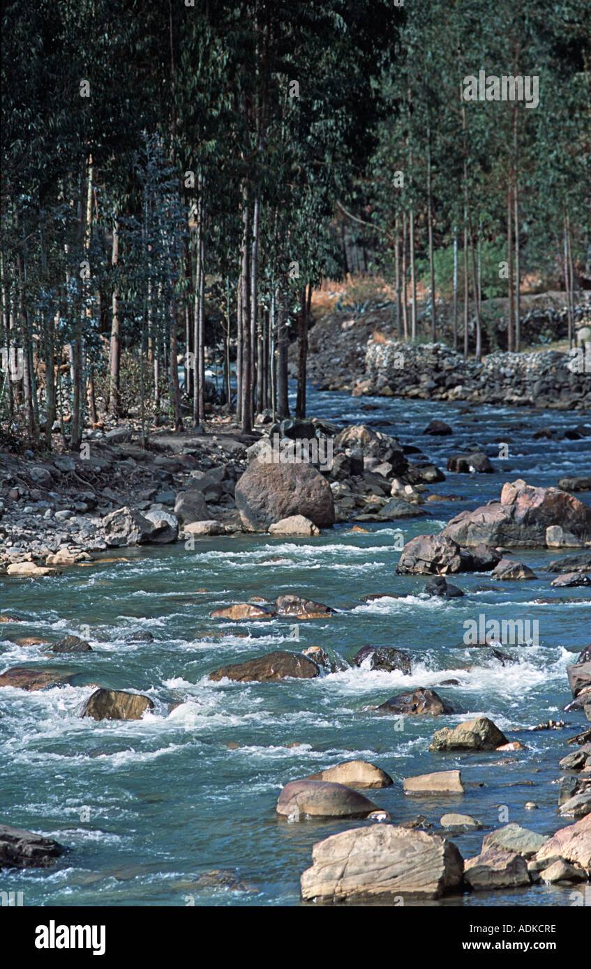 River running through Chavin Northern Peru South America Stock Photo ...