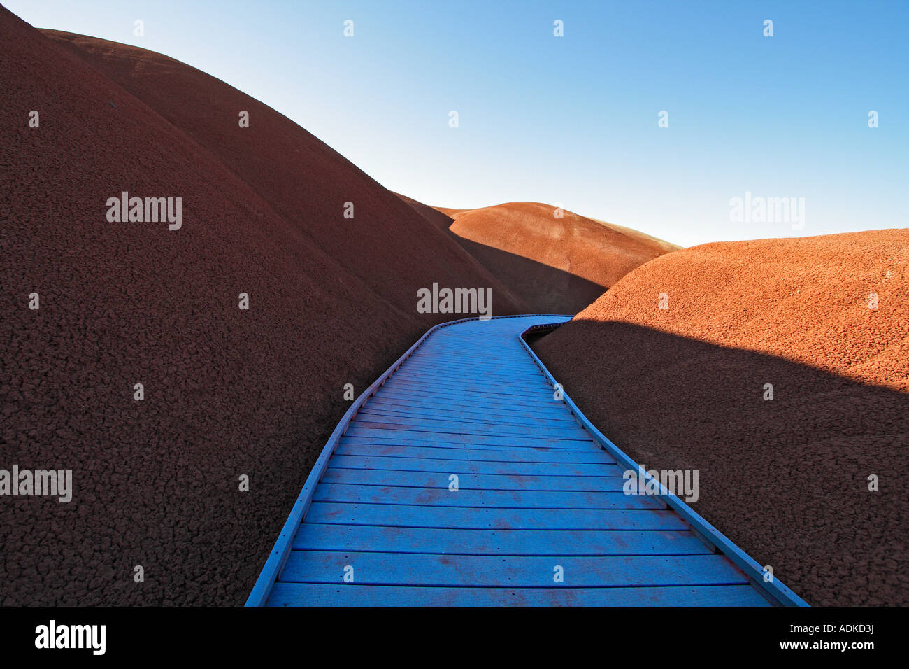 Blue Desert Walkway Stock Photo - Alamy