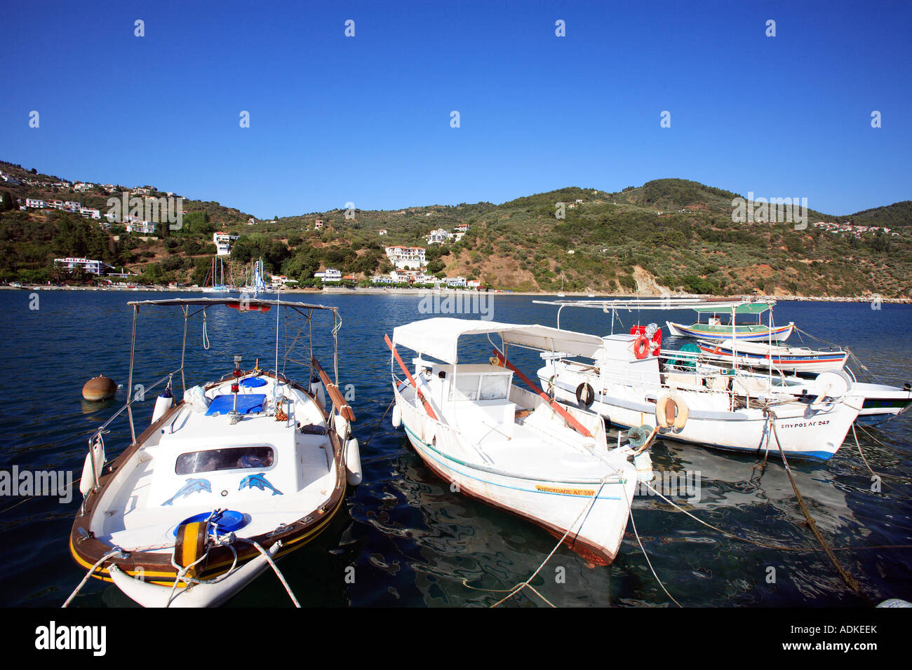GREECE SPORADES SKOPELOS ISLAND A VIEW OF GLOSSA Stock Photo - Alamy