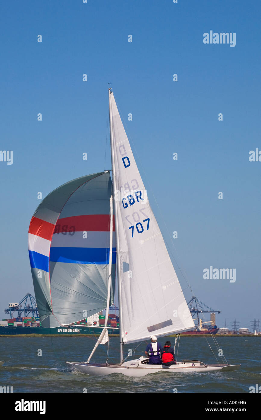 Dinghy spinnaker hi-res stock photography and images - Alamy
