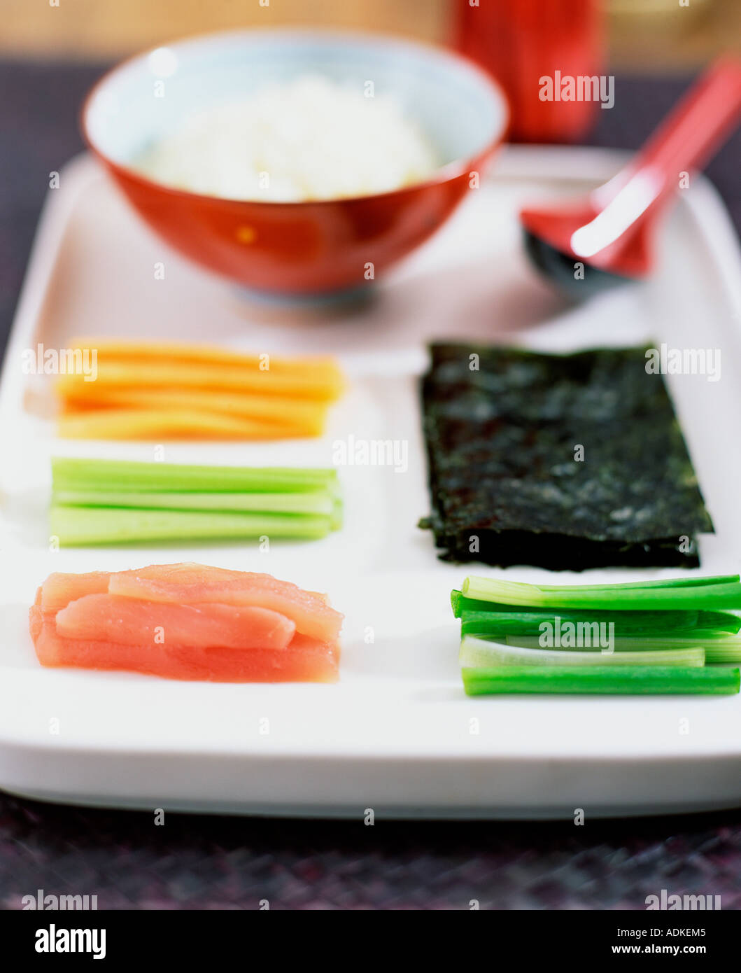 Japanese food food ingredients Stock Photo - Alamy