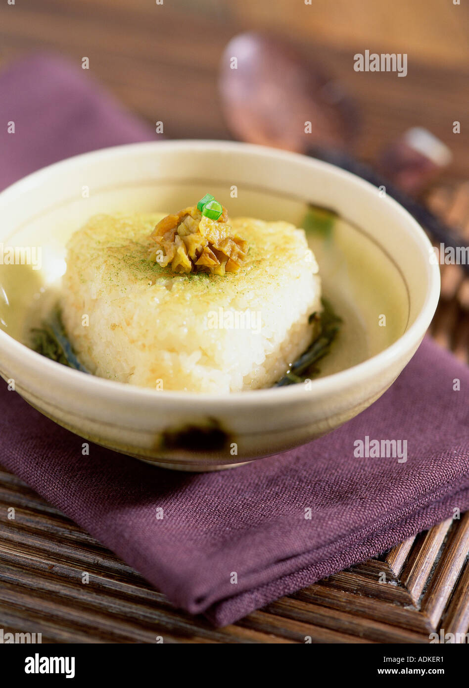 Japanese food green tea in a vessel Stock Photo - Alamy