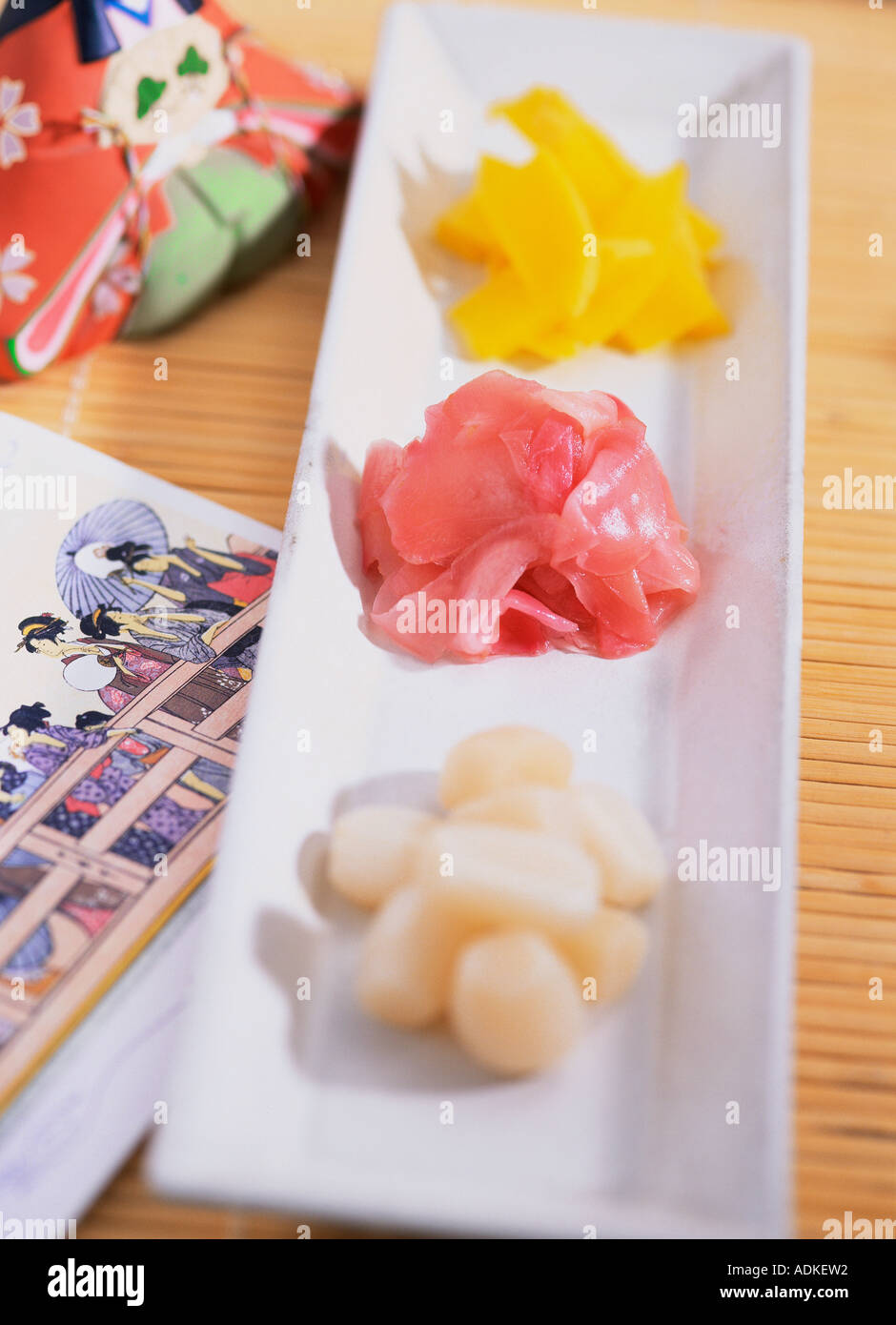 food ingredients Rakkyo Stock Photo - Alamy