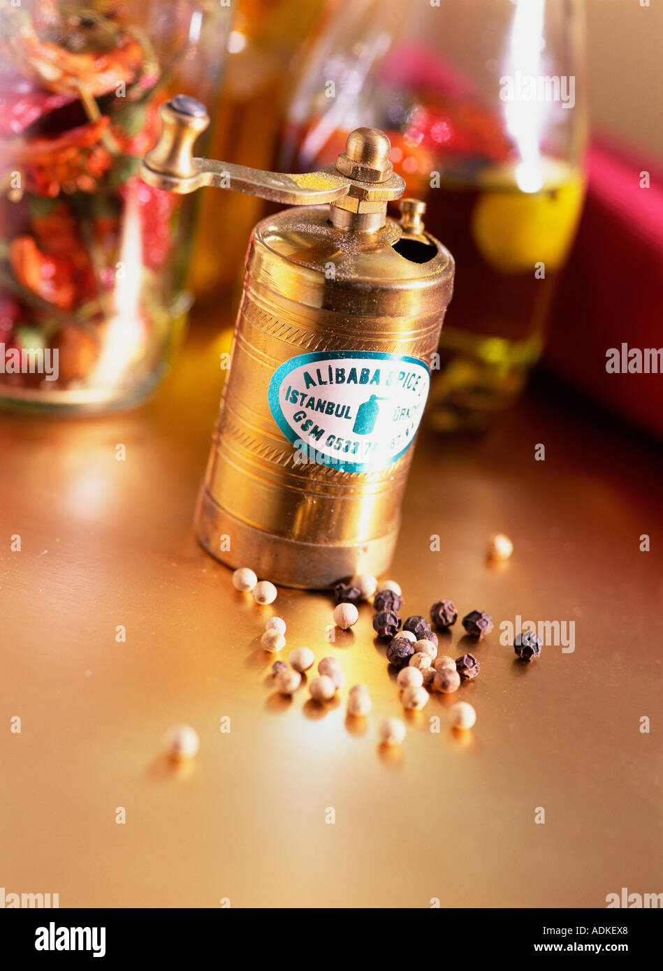 food ingredients black pepper Stock Photo - Alamy