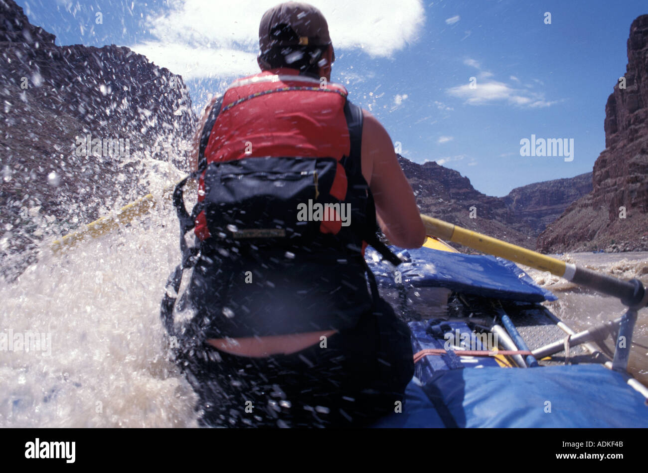 Rafting Colorado River through Cataract Canyon Utah Stock Photo - Alamy