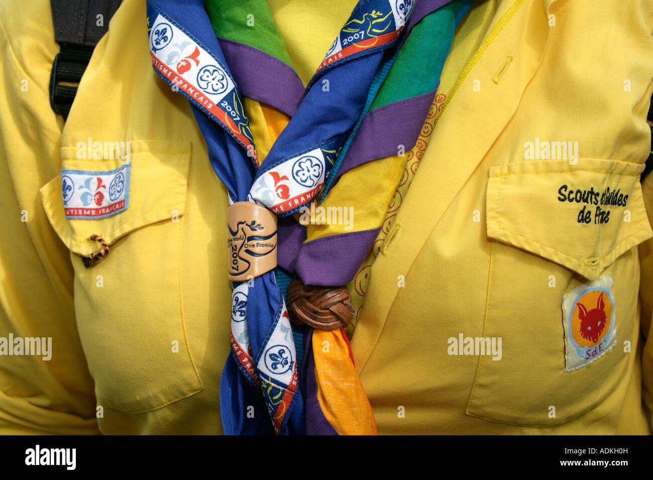 A French scout at the 21st international Scouts Jamboree Hylands Park ...