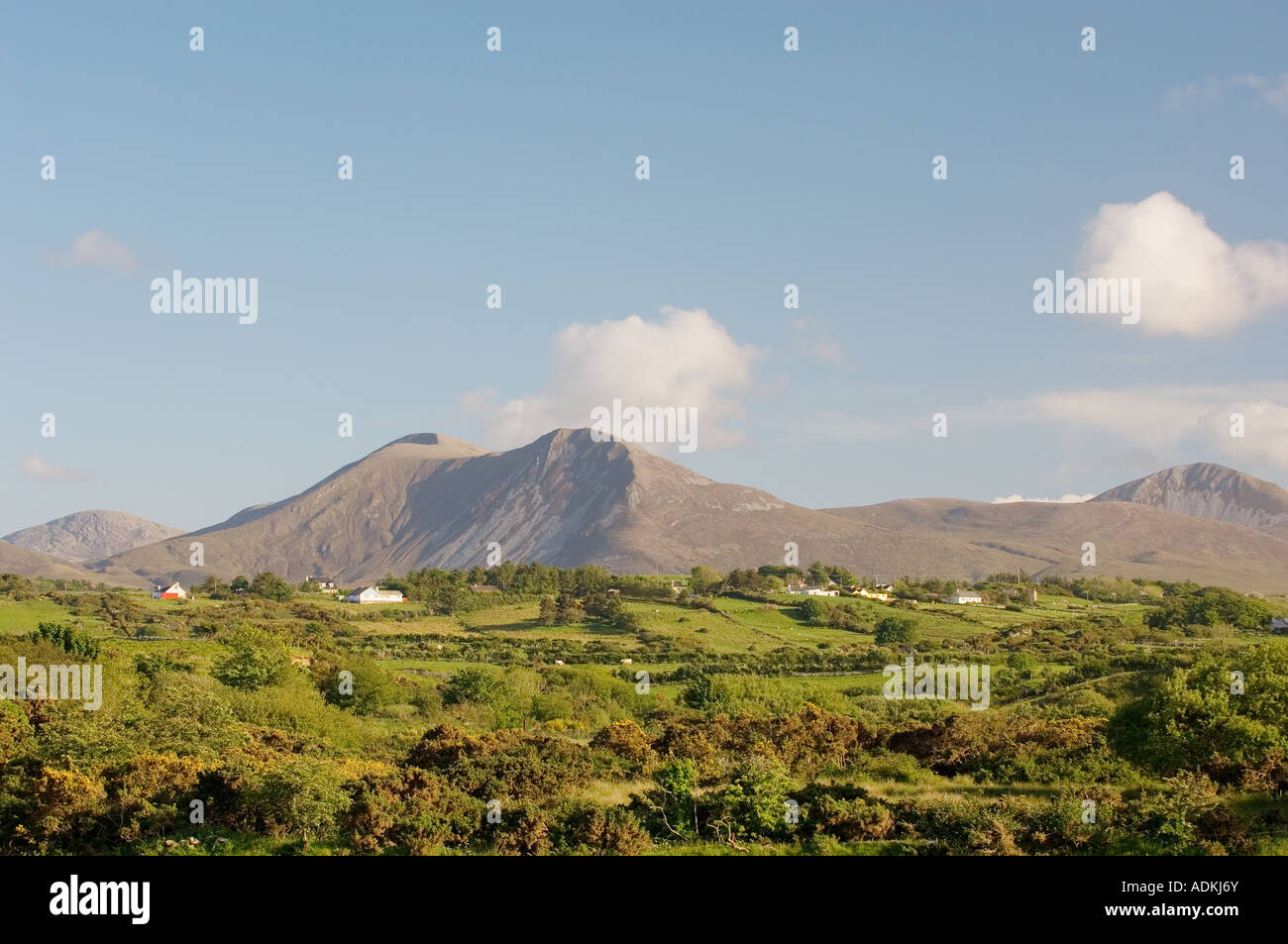 Farming rural agricultural landscape, County Donegal, Ireland ...