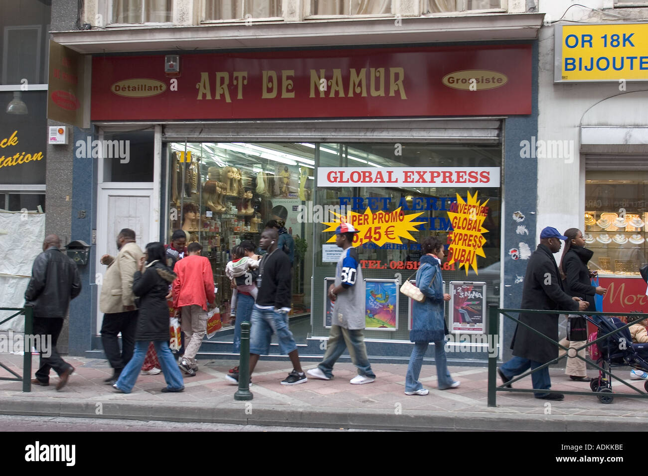 Matonge District Brussels Belgium Stock Photo - Alamy