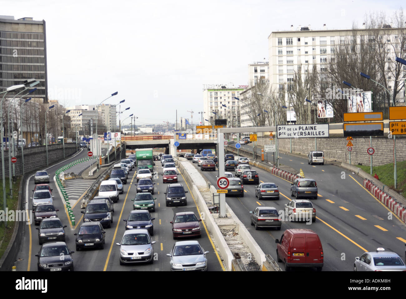 Paris France and turning around the peripherique Stock Photo - Alamy