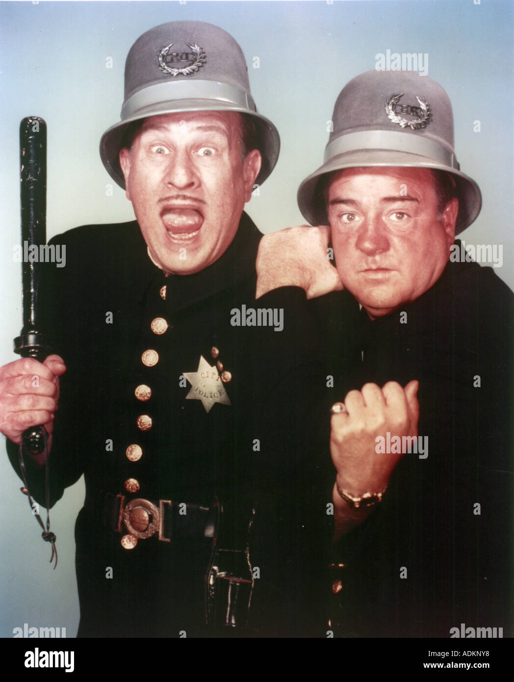 ABBOTT and COSTELLO US film comedians Bud Abbott at left and Lou ...