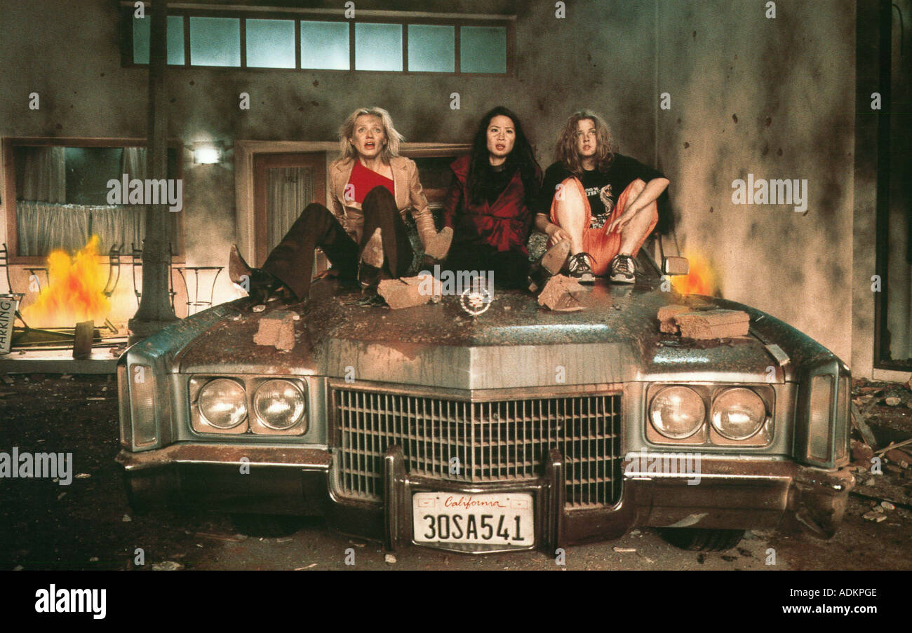 CHARLIE'S ANGELS Columbia film in 2000 with from left Cameron Diaz, Liucy Liu and Drew Barrymore ...