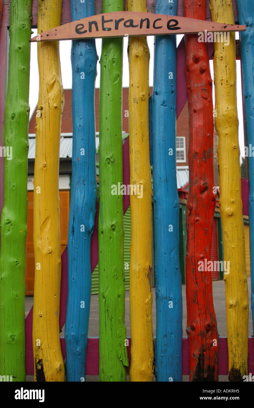 colourful school entrance Stock Photo - Alamy