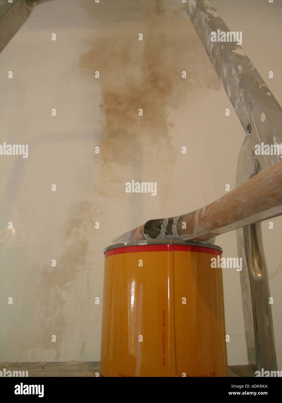 DIY paint & brush Stock Photo - Alamy