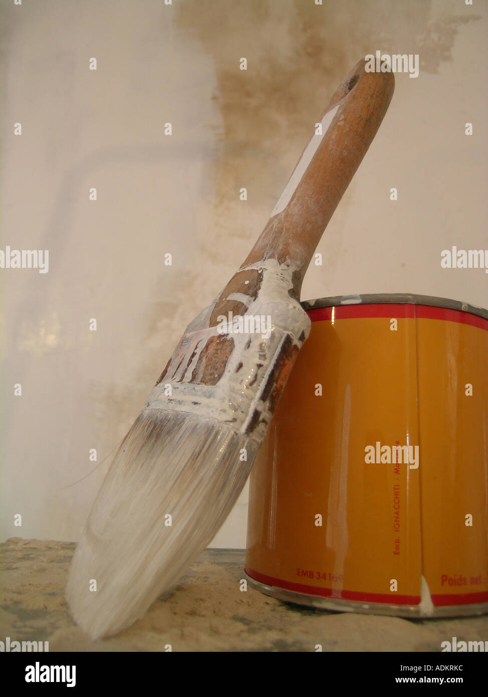 DIY paint & brush Stock Photo - Alamy