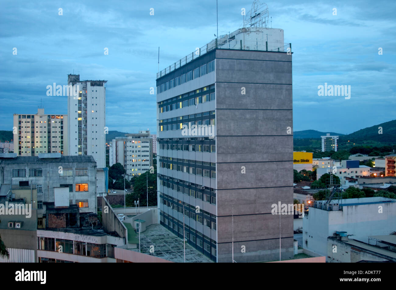 Governador Valadares town centre at night Brazil Stock Photo - Alamy