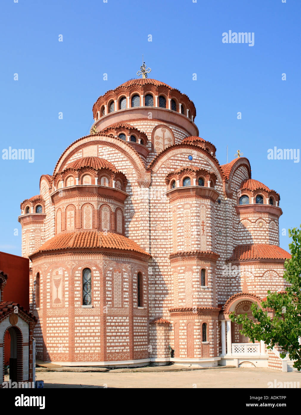 church at Nea Moudania at the entrance to Kassandra Peninsula on the ...