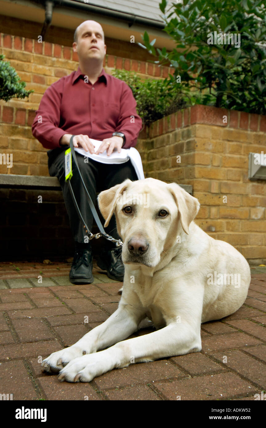 Blind man dog hi-res stock photography and images - Alamy