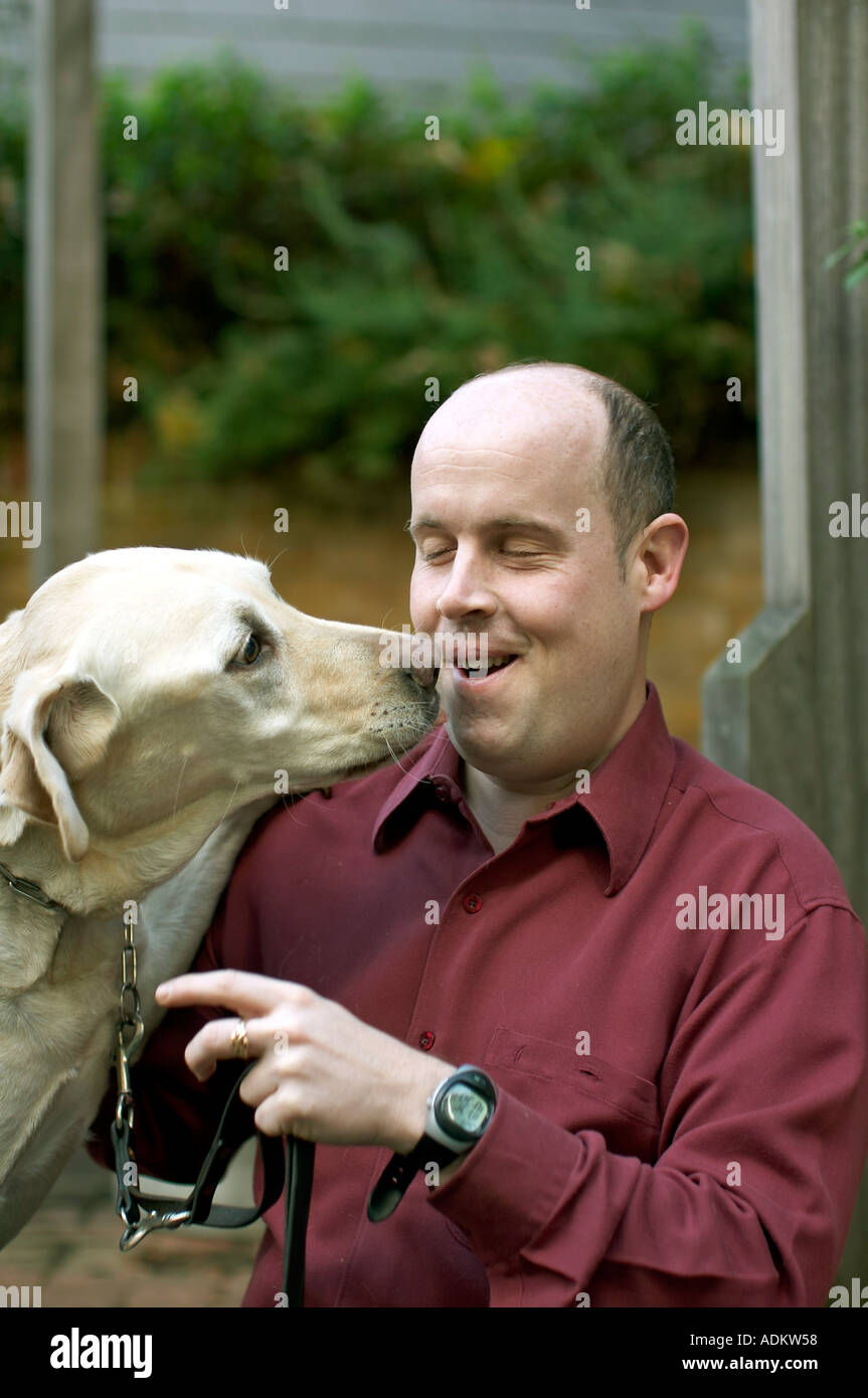 Blind man loyal guide hi-res stock photography and images - Alamy