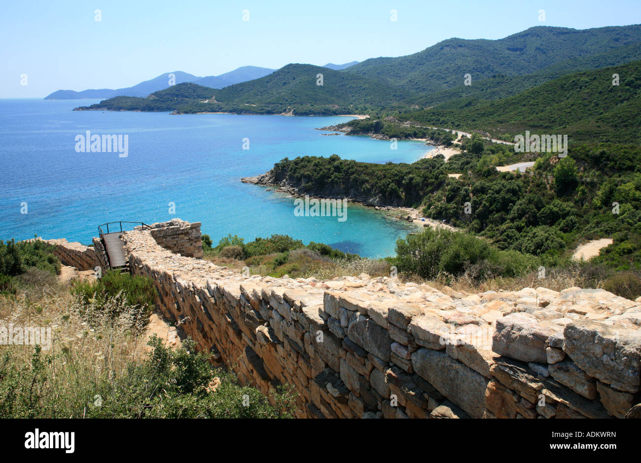 Stagira wall coast sea hi-res stock photography and images - Alamy