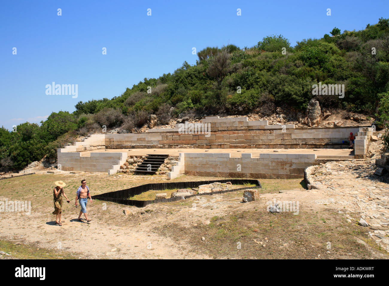 archeological excavation of the antique town Stagira near Olympiada on ...