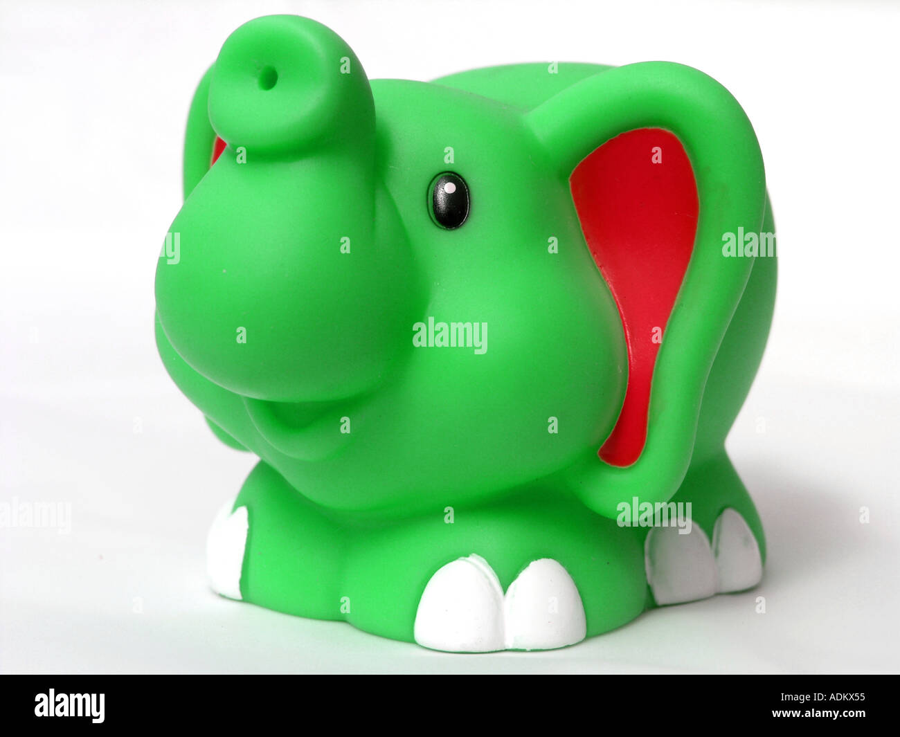Green Plastic Elephant Stock Photo - Alamy