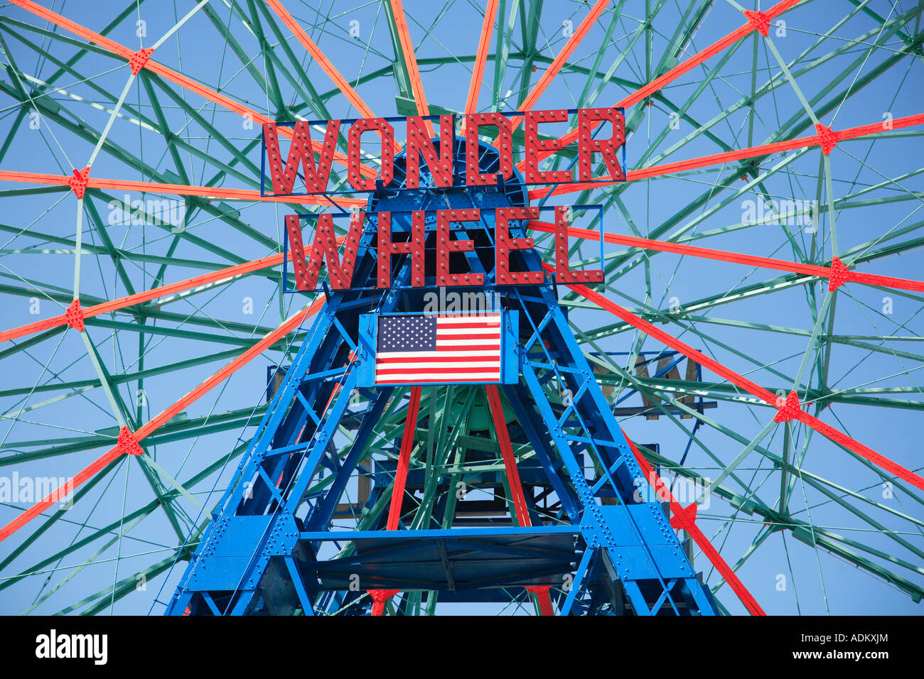 Deno's Wonder Wheel Ride Amusement Park Coney Island Brooklyn New York ...