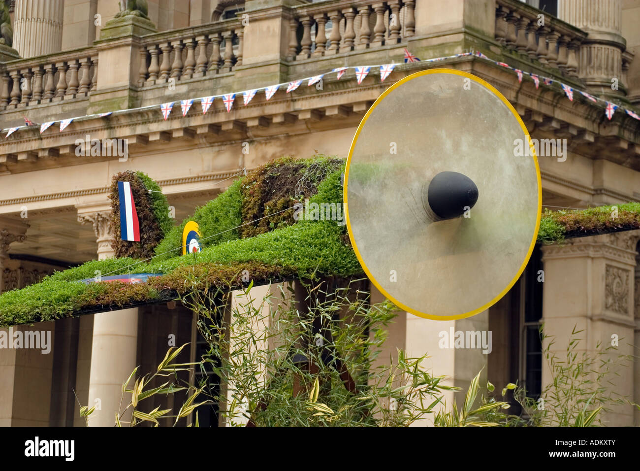 Spitfire Made from Grass Stock Photo - Alamy