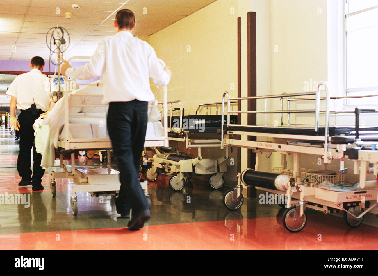 Hospital porter trolley hi-res stock photography and images - Alamy