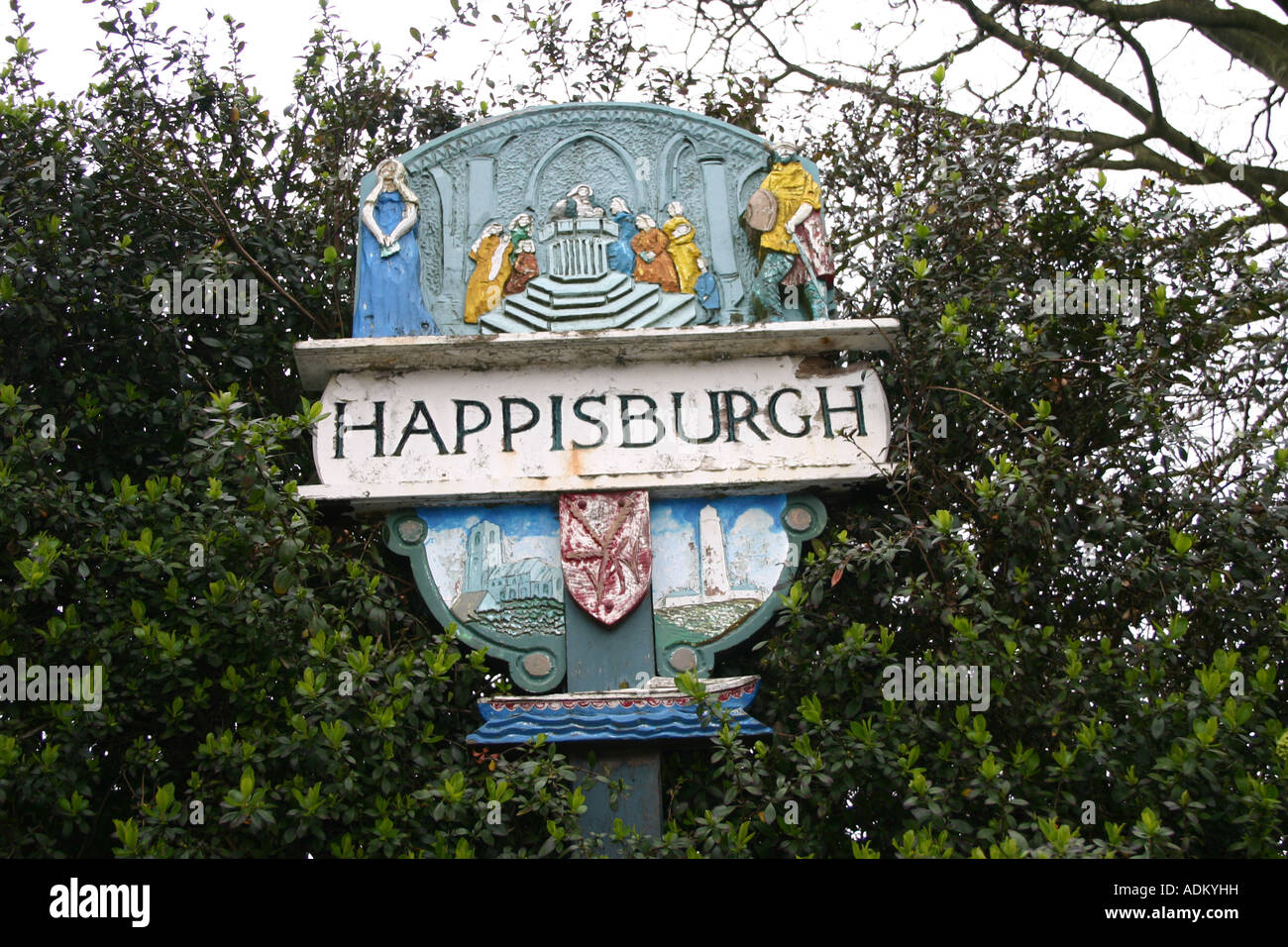 Happisburgh village sign hi-res stock photography and images - Alamy